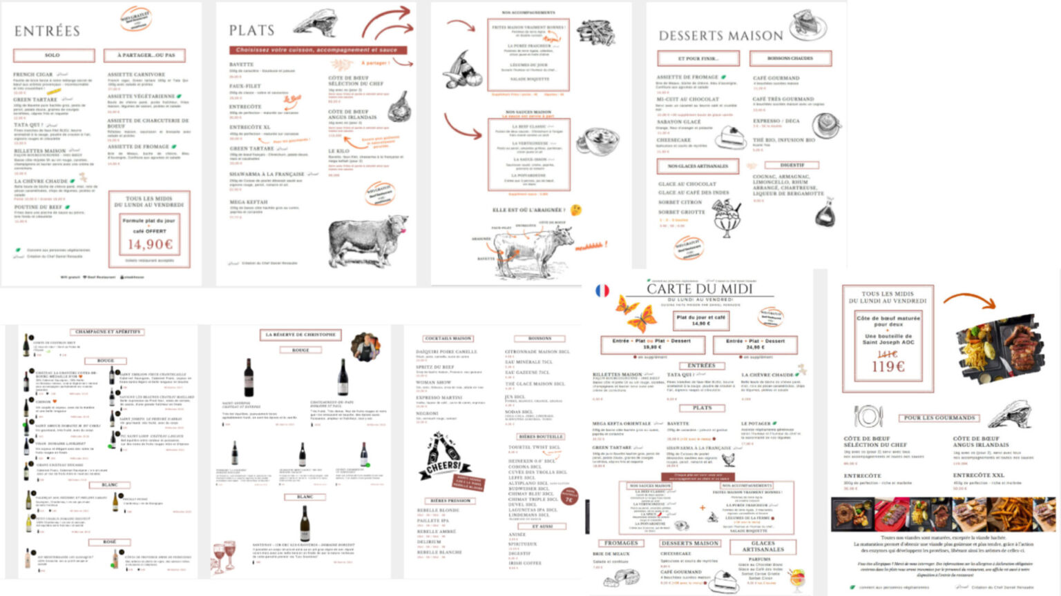 Beef Menu Prix & Carte France Mis à jour pour 2024