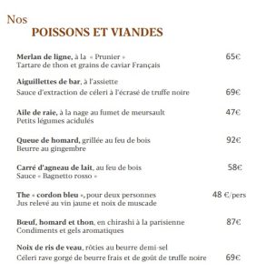 Pavillon Ledoyen Menu Prix Paris 2024 et Photos
