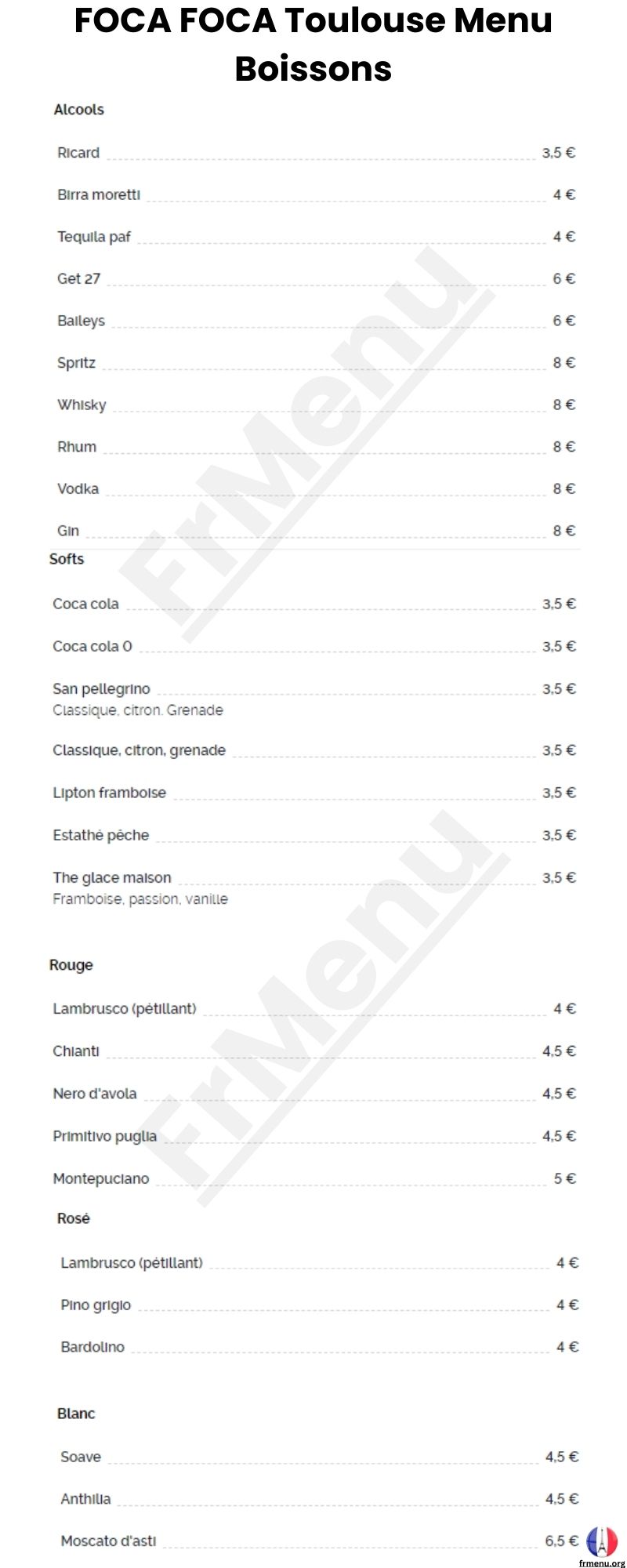 FOCA FOCA Toulouse Menu Prix 2024 et Photos